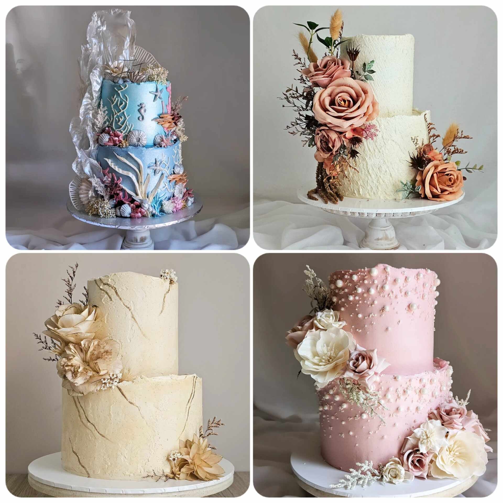 2 Tier Cylinder Cake 6” & 9” (up to 80) | LoveLeighs Cakery